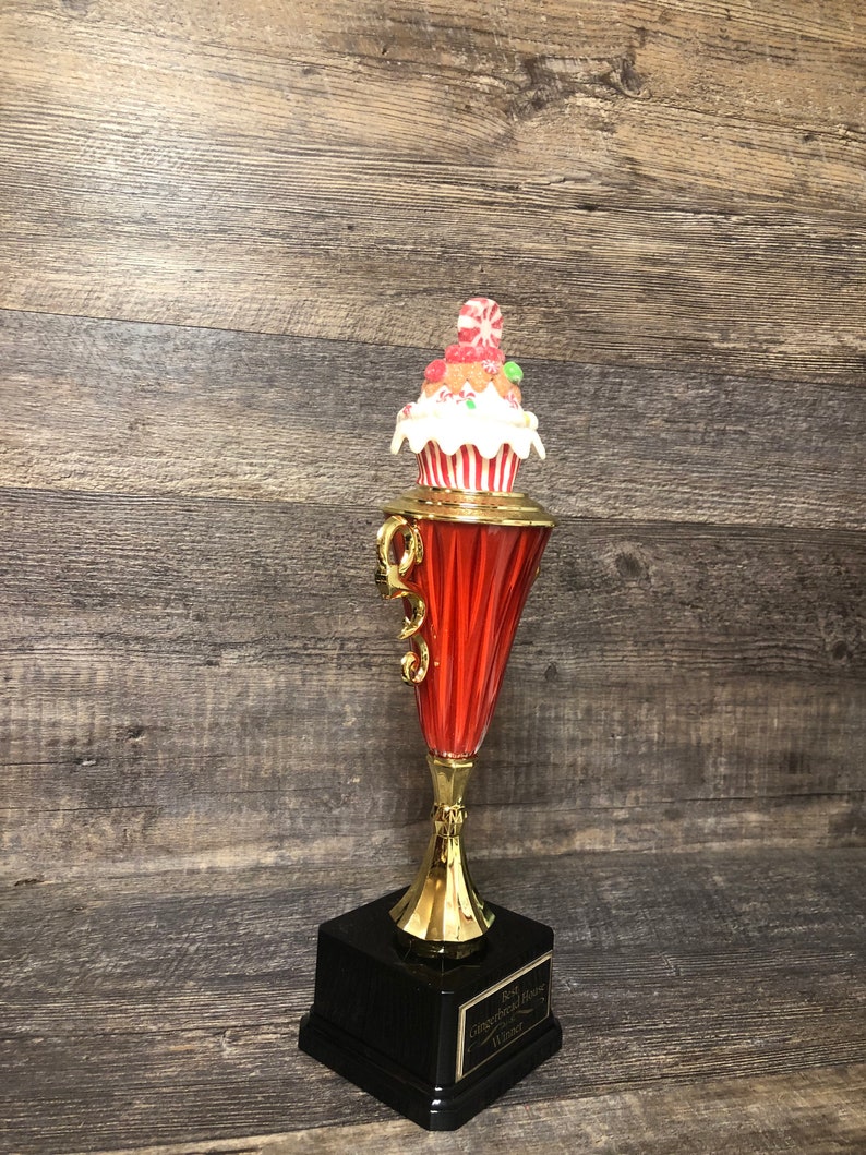 Best Dessert Cupcake Trophy Cookie Bake off Trophy Gingerbread | Etsy