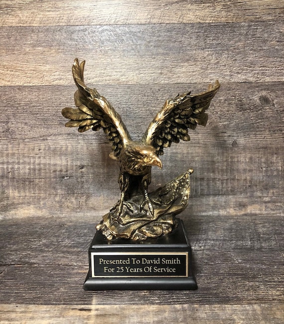 Eagle Trophy Sculpture Retirement Achievement Award Victory - Etsy