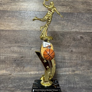 Madness Basketball Trophy Bracket Champion Award FBBL FBL Basketball 13 ...