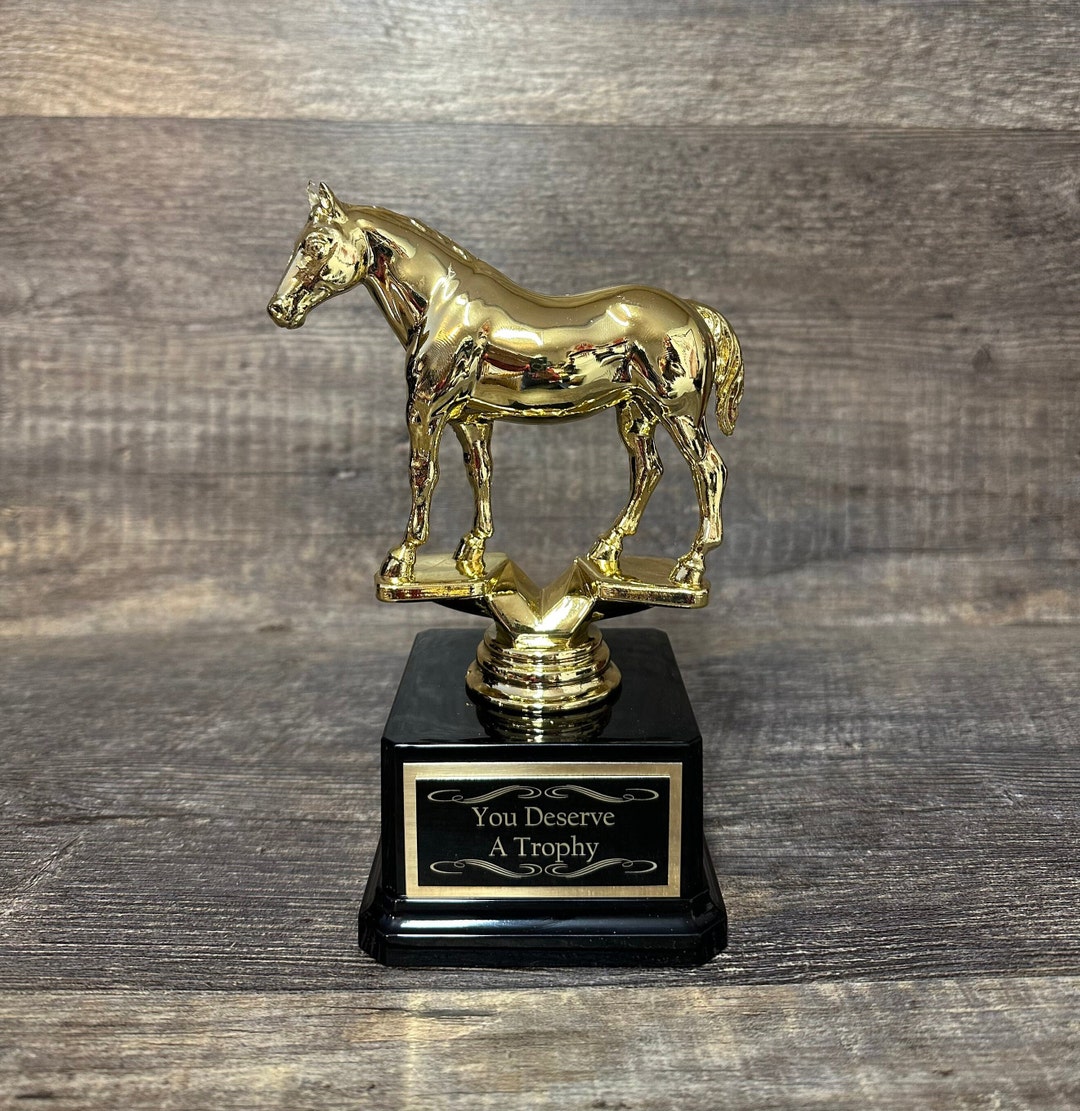 Horse Trophy Equestrian Quarter Horse Best in Show Award Derby Cup ...