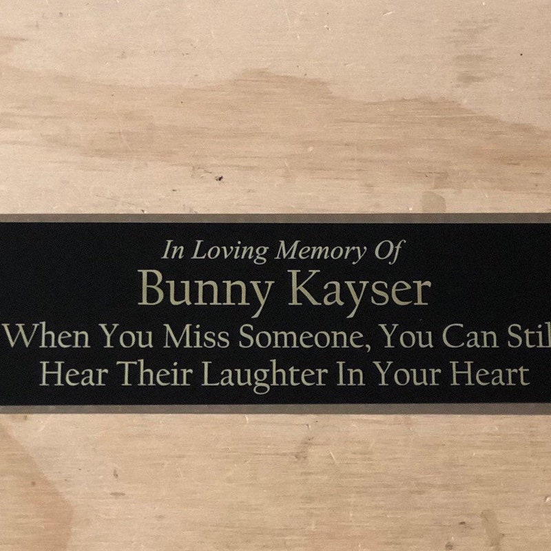 In Memory of Plaques - Etsy