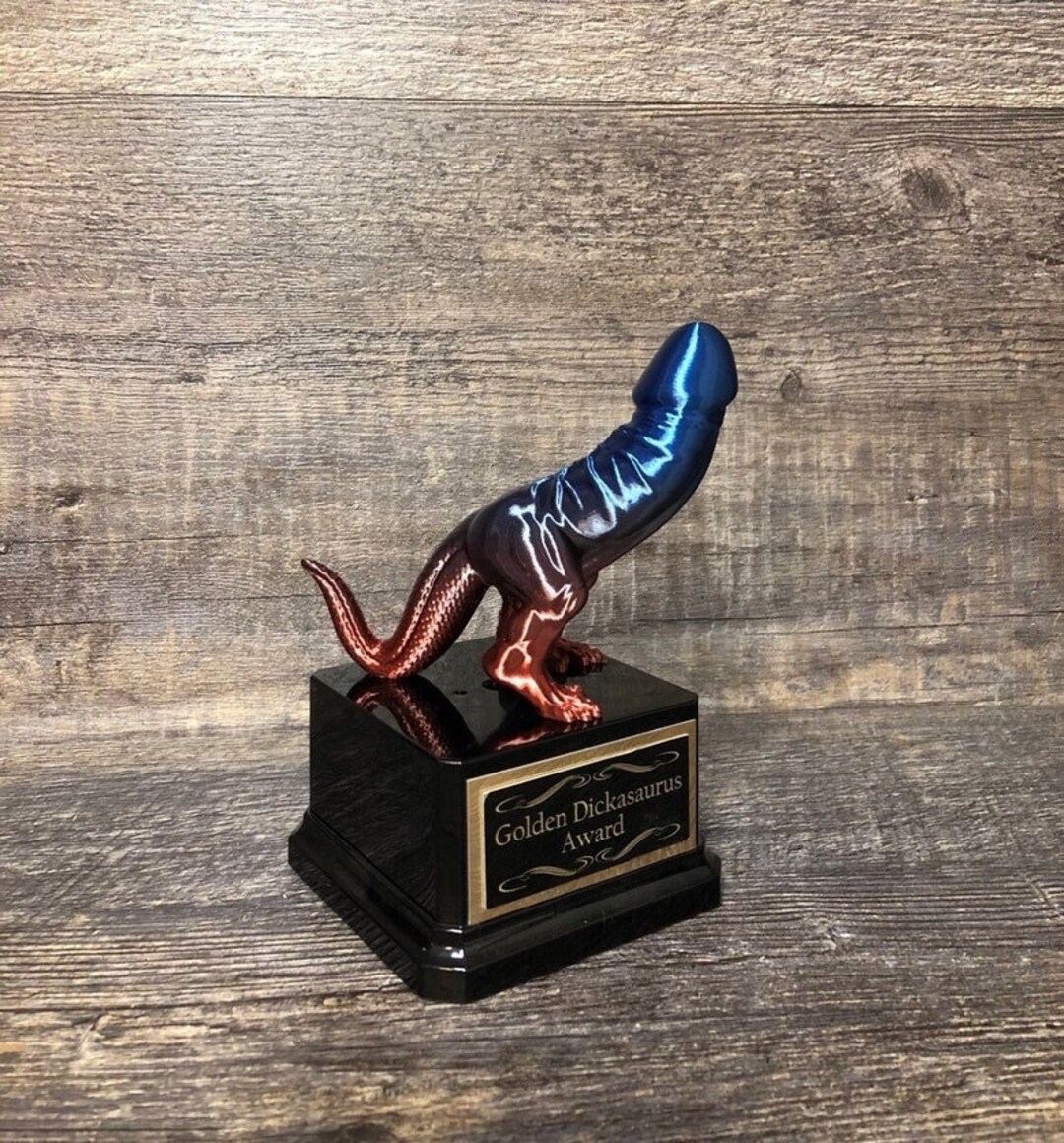 Basketball Trophy Golden Dickasaurus Award Basketball Madness - Etsy