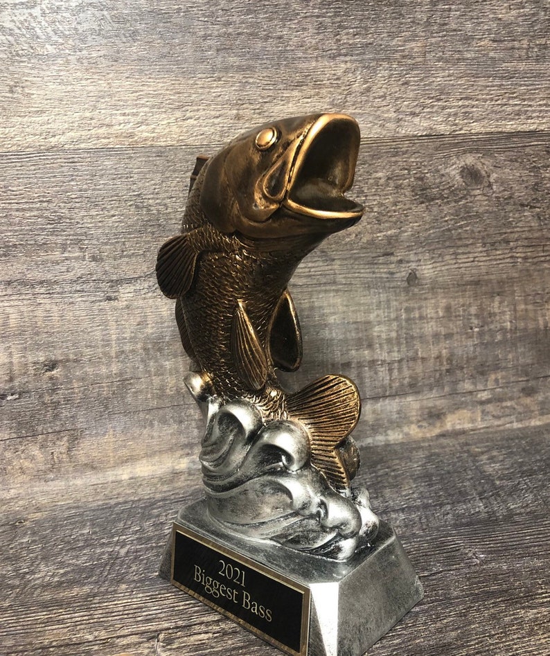 Funny #1 Master Baiter Bass Trophy Fishing Trophy Fishing Derby Trophy ...