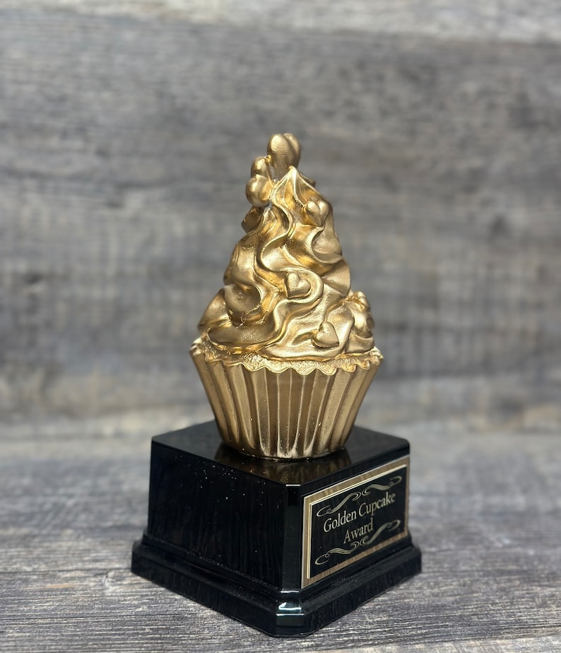 Golden Cupcake Trophy Bake off Trophy Baking Competition - Etsy