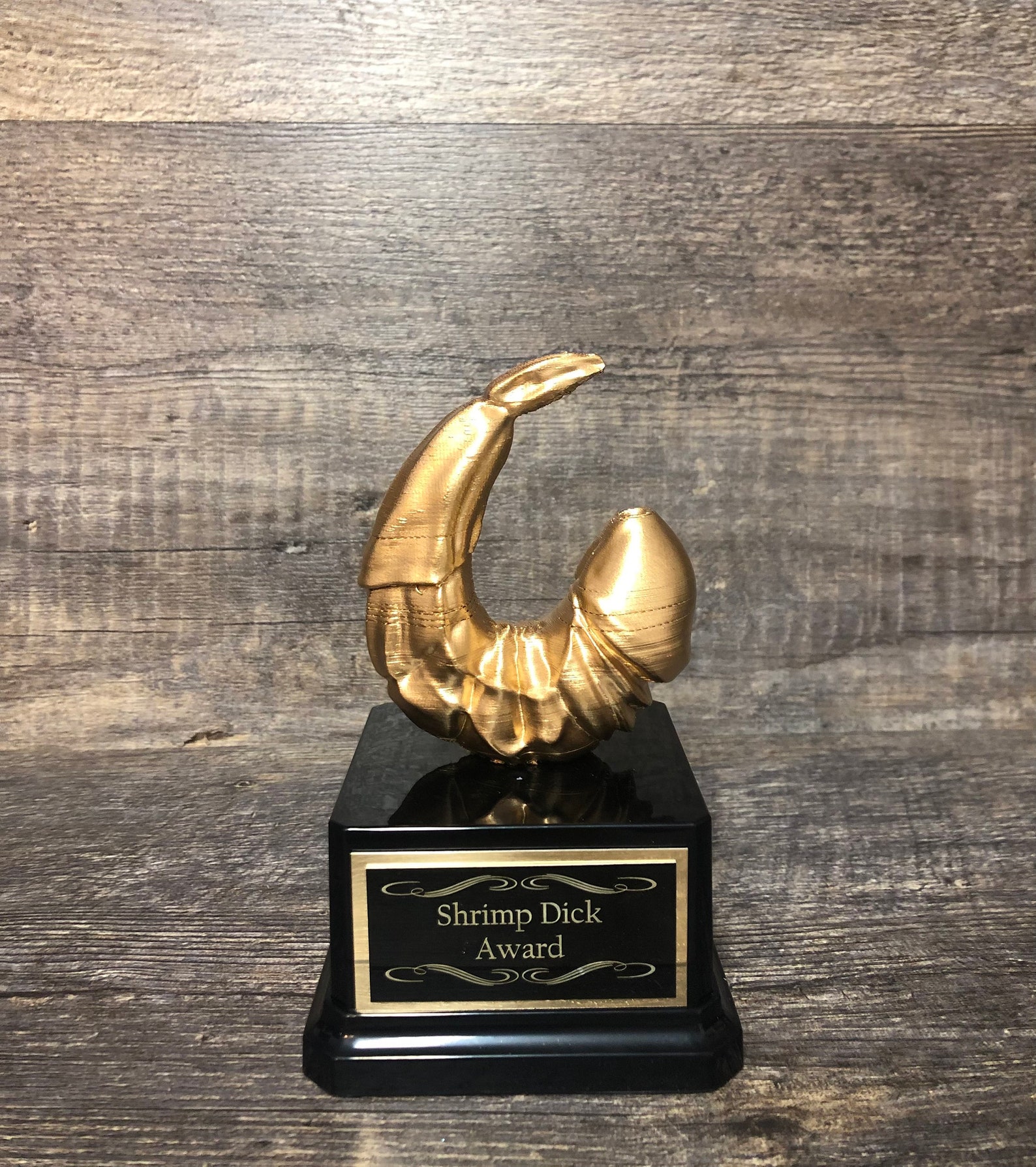 Funny Shrimp Dick Trophy Ball Buster Award LOSER Sacko Trophy - Etsy