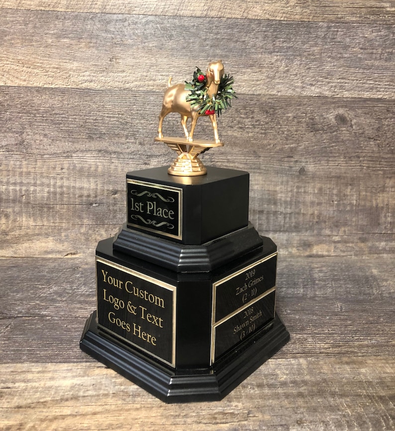 GOAT Trophy Greatest of All Time Perpetual Gold Goat Trophy - Etsy