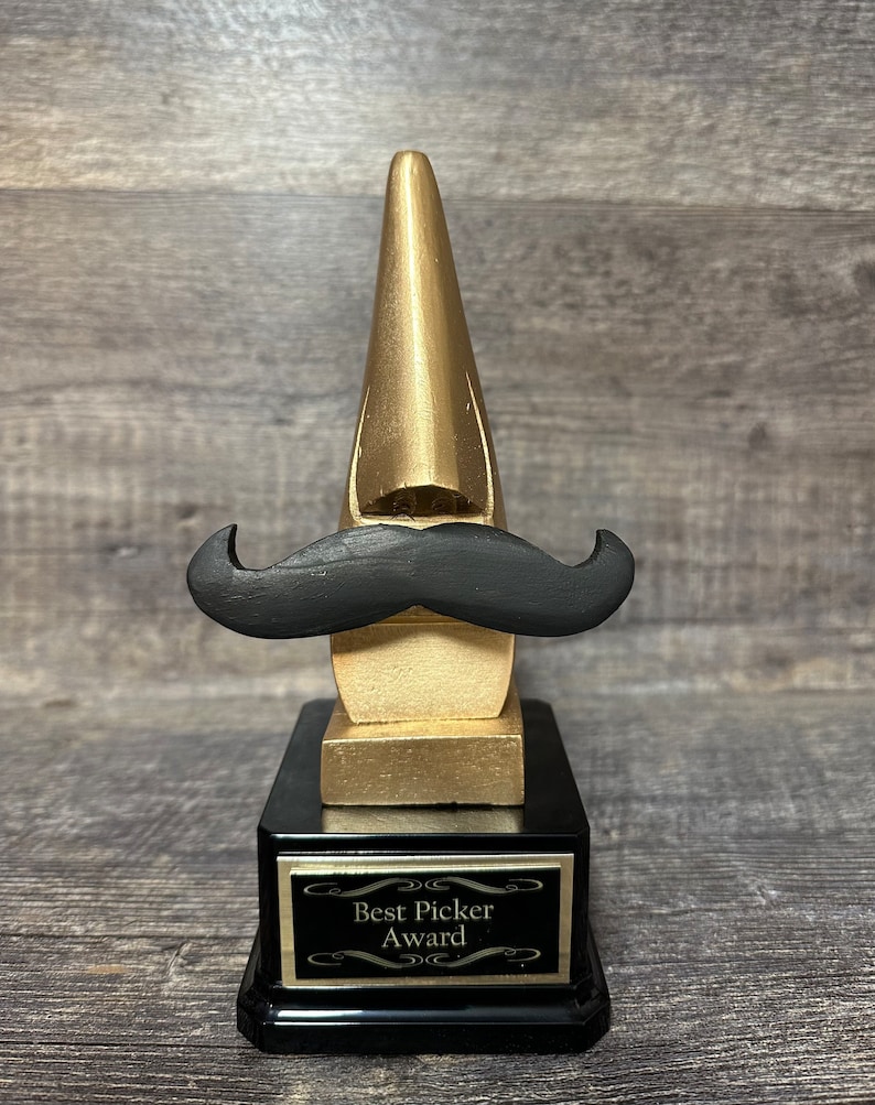 Best Picker Trophy Nose & Mustache Trophy Best Mustache Ride - Etsy