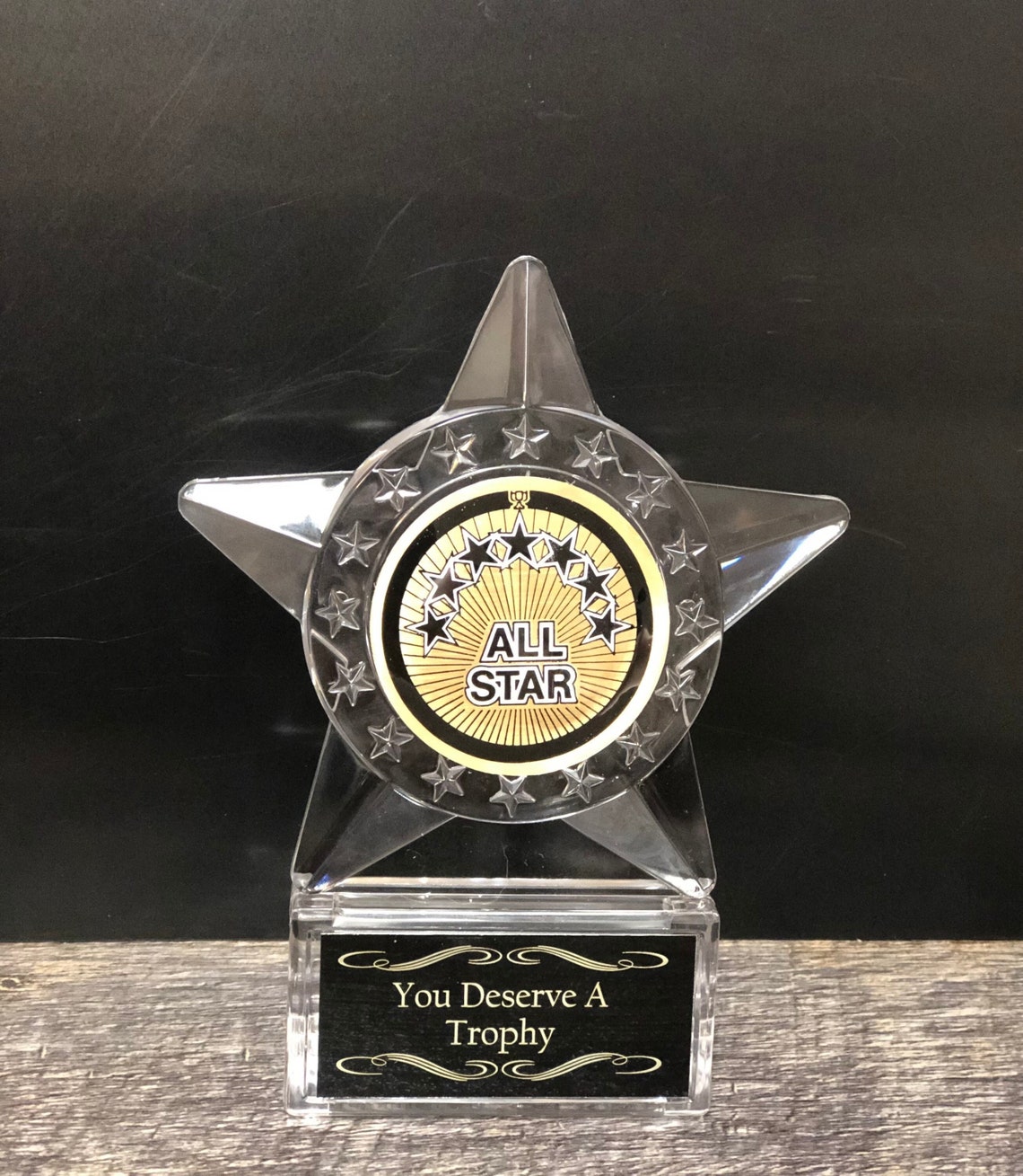 Personalized Mini Star Trophy You Deserve A Trophy Best Boss Trophy ...