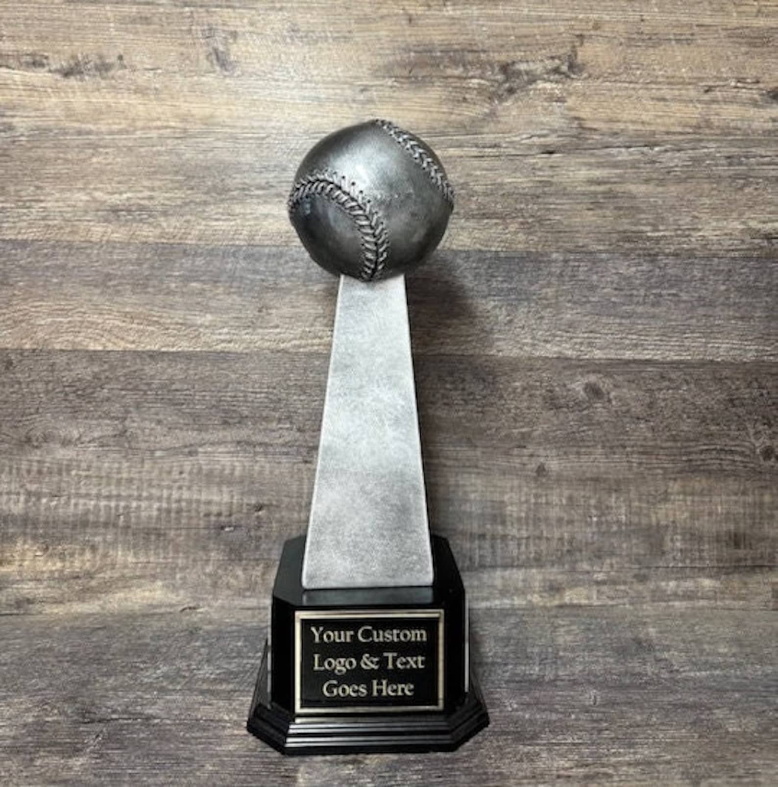 Baseball Trophy Fantasy Baseball Perpetual Trophy XL Antique Silver ...