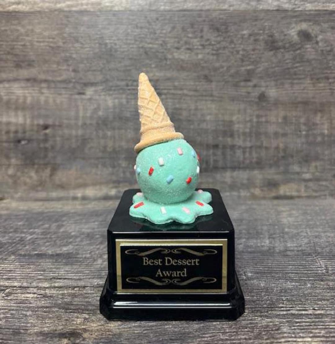 Ice Cream Trophy Best Dessert Trophy Competition Trophy Melting Ice ...