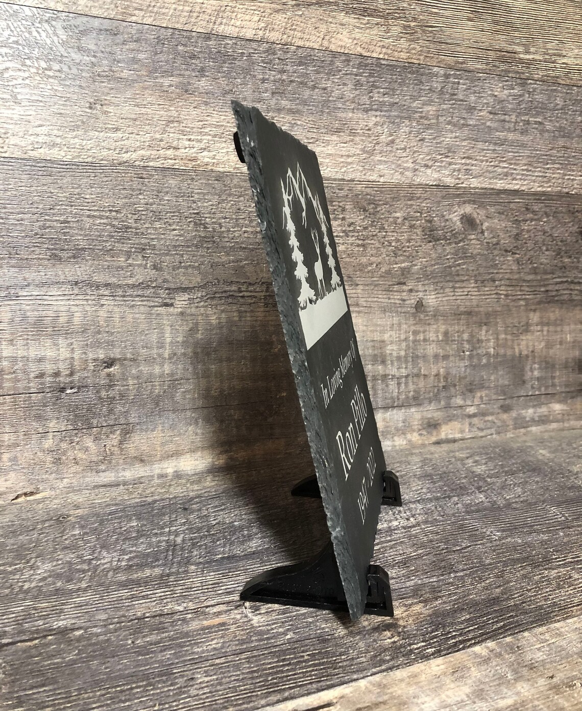 Memorial Stone Memory Stone Slate Remembrance Custom Engraved WILD ...