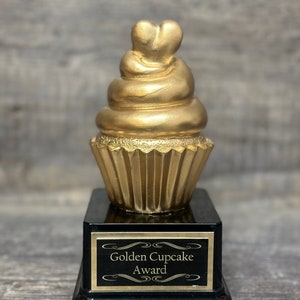 Golden Cupcake Trophy Bake off Trophy Baking Competition Trophy ...