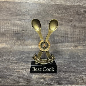 Best Baker Trophy Wooden Spoon Trophy Bake off Trophy Baking ...