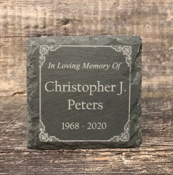Memorial Stone Remembrance Memory Stone Plaque Custom Engraved - Etsy