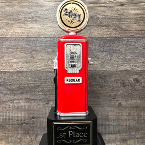 Car Show Perpetual Trophy Racing Trophy Gas Pump Hot Rod Trophy Award ...
