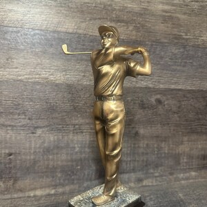 Large Golf Trophy Classic Golf Tournament Trophy Charity Event Trophy ...