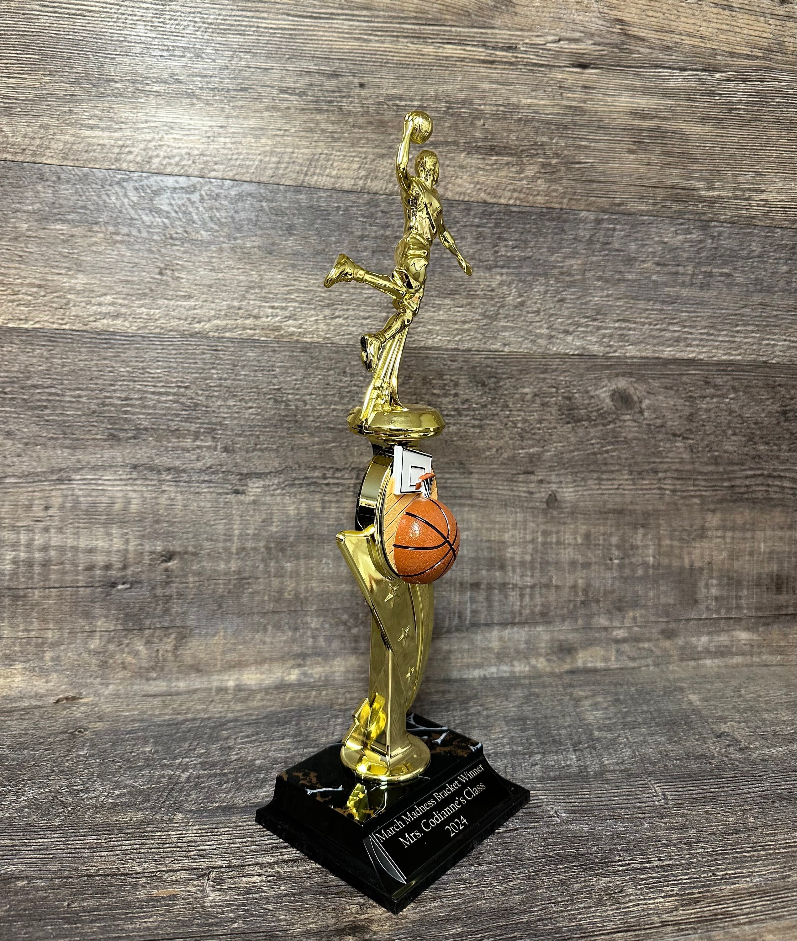 Madness Basketball Trophy Bracket Champion Award FBBL FBL Basketball 13 ...