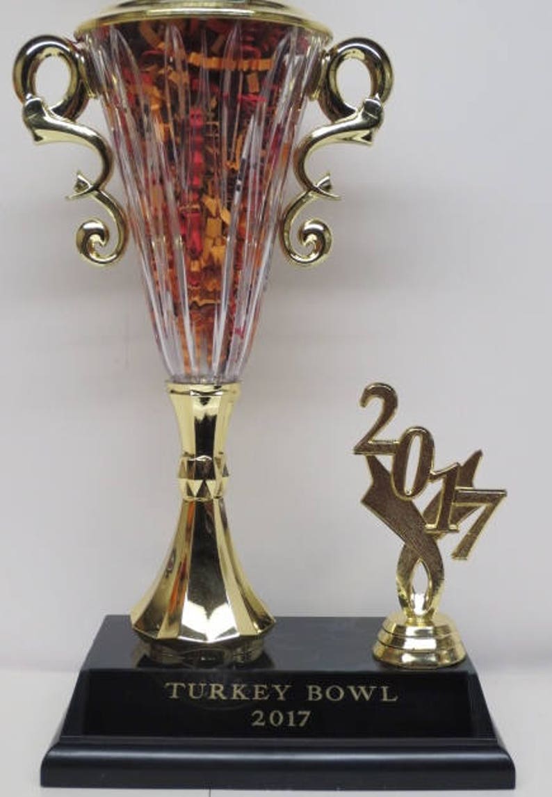 Turkey Bowl Trophy Fantasy Football League Trophy Champion | Etsy