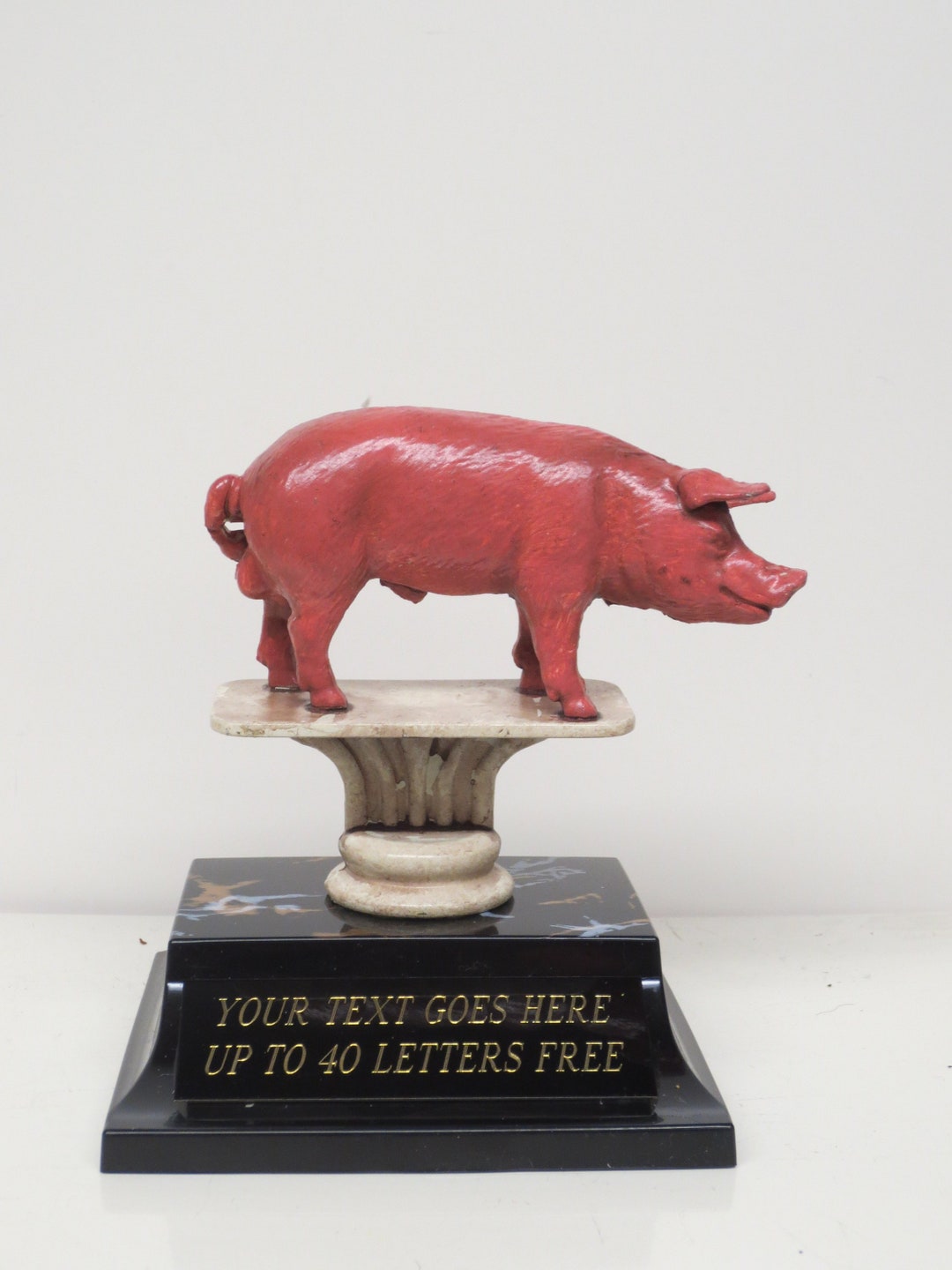 BBQ Trophy Best BBQ Cook off Grill Master Champion Trophy Ribs Pork Pig ...