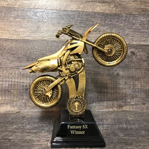 Motorcycle Trophy Fantasy MX SX Trophy 11" Racing Trophy Mechanic Award ...