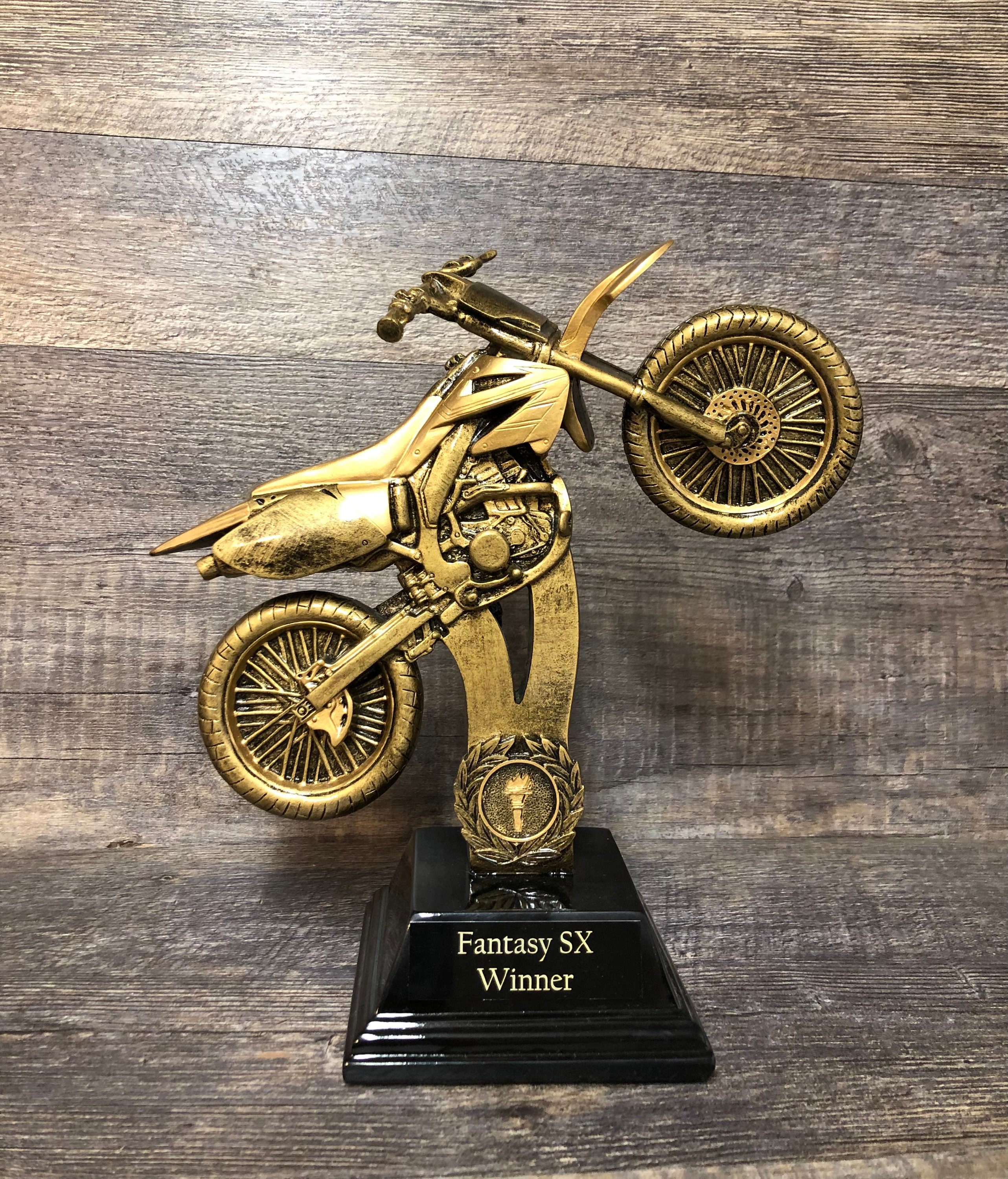Motorcycle Trophy Fantasy MX SX Trophy 11" Racing Trophy Mechanic Award ...
