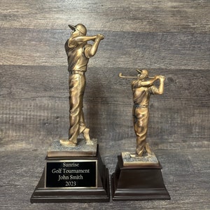 Large Golf Trophy Classic Golf Tournament Trophy Charity Event Trophy ...