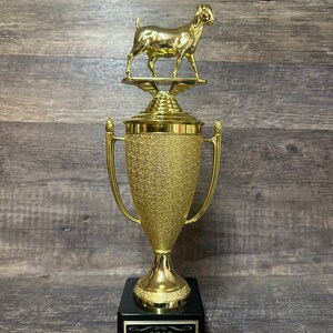 Goat Award Trophy Cup Greatest of All Time G.O.A.T. Funny Trophy Gag ...
