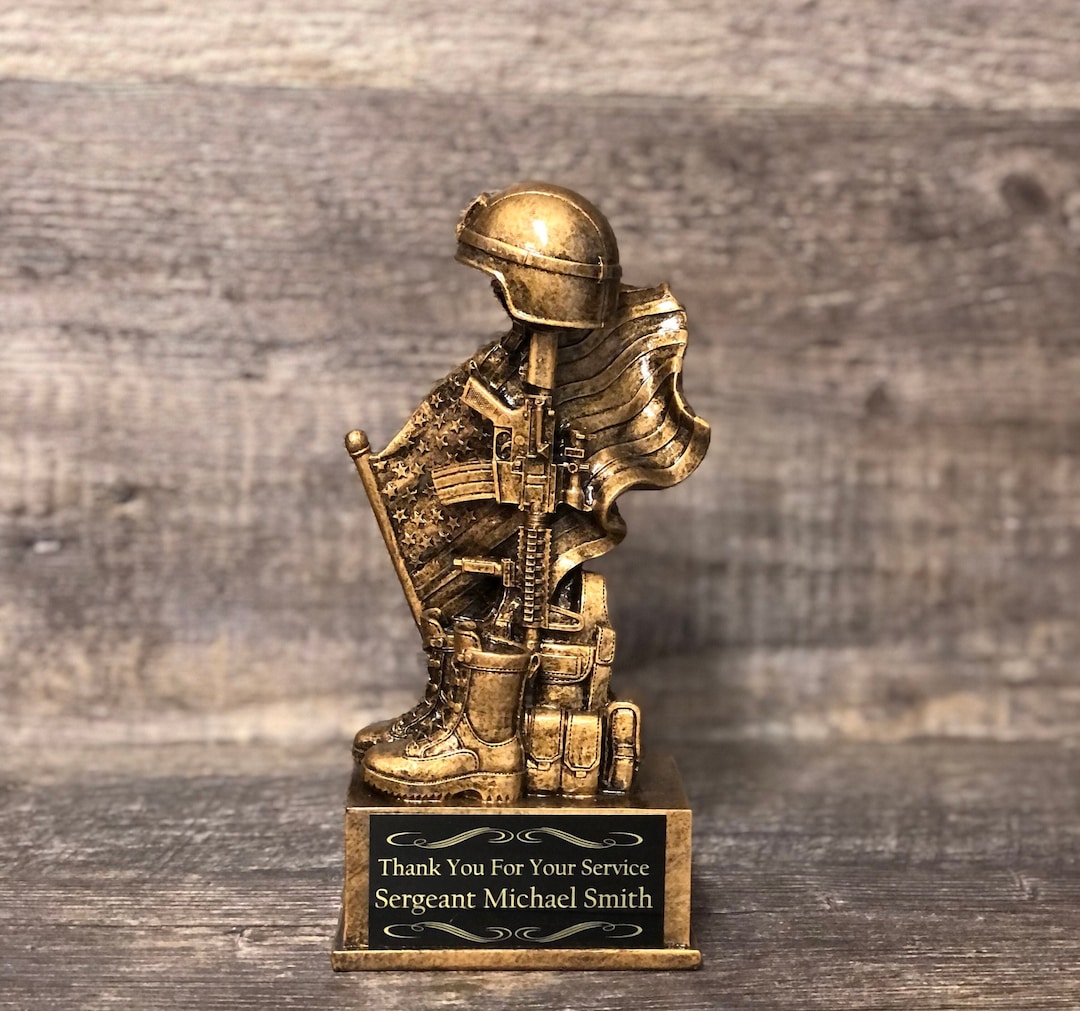 Military Award Recognition Years of Service Retirement Trophy Military ...