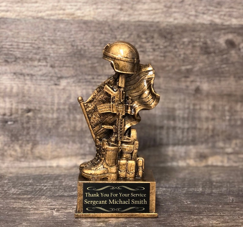 Military Award Recognition Years of Service Retirement Trophy Military ...