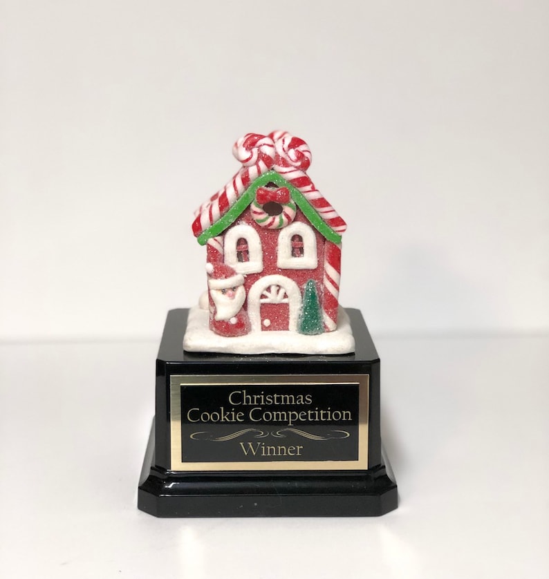 Gingerbread House Trophy Cookie Decorating Bake off Trophy Ugly Sweater ...