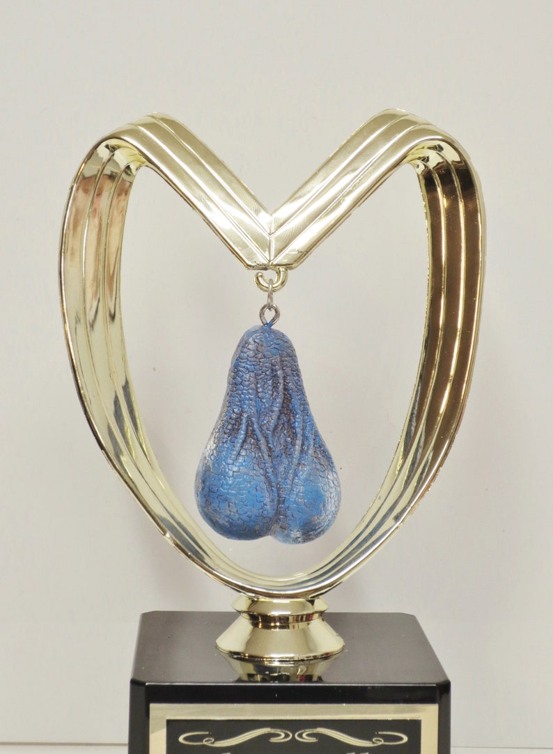 Funny Trophy Blue Balls FFL Trophy You Suck Balls Last Place Loser Grow ...