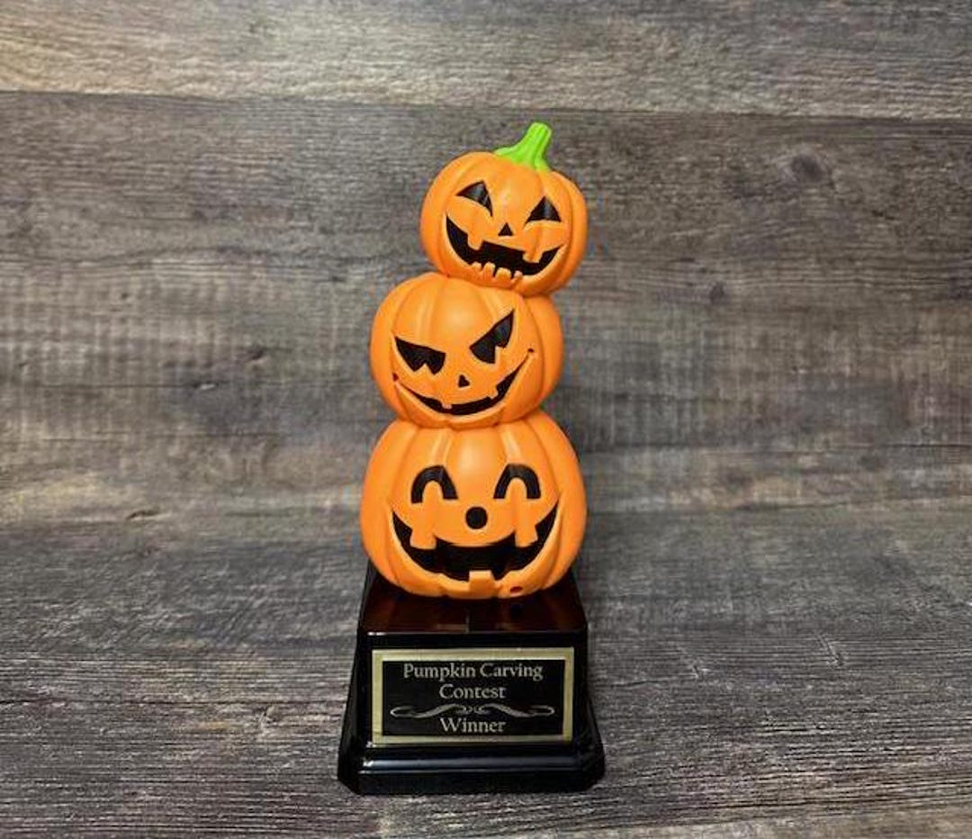 Halloween Trophy Costume Contest Winner Pumpkin Carving Contest Plastic ...