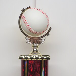 Baseball Trophy League Trophy T Ball Trophy With Spinning Baseball ...