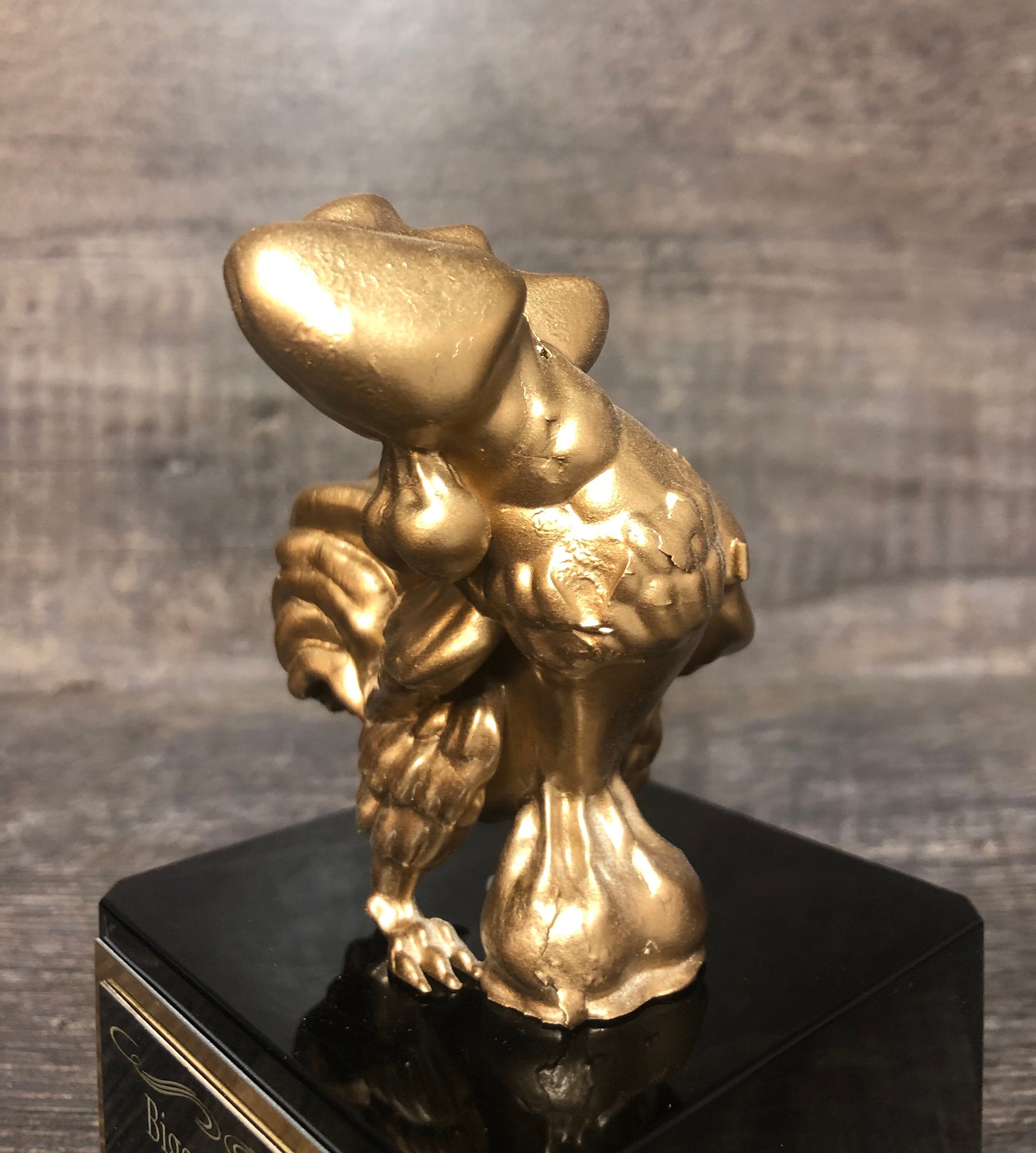 Funny Rooster Cock Trophy Mature Loser Sacko Trophy Ffl Last Etsy