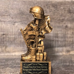 Military Award Recognition Years of Service Retirement Trophy Military ...