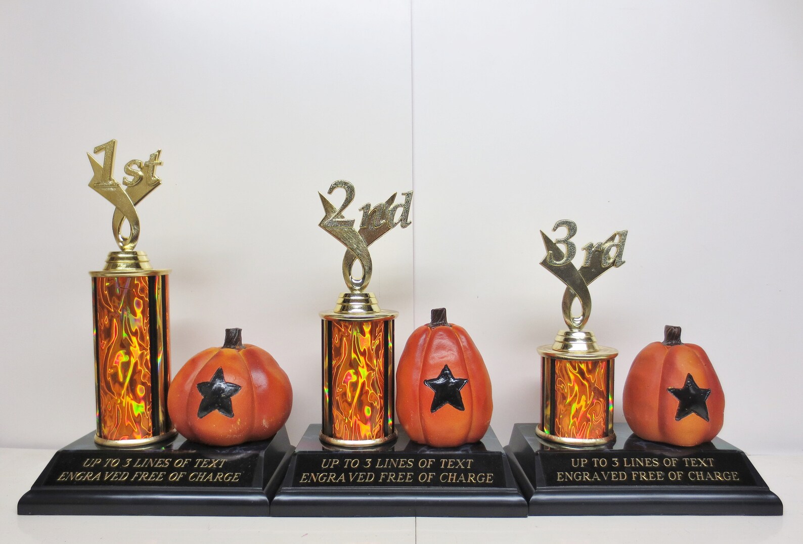 Halloween Trophy Trophies Pumpkin Carving Contest Best Costume - Etsy
