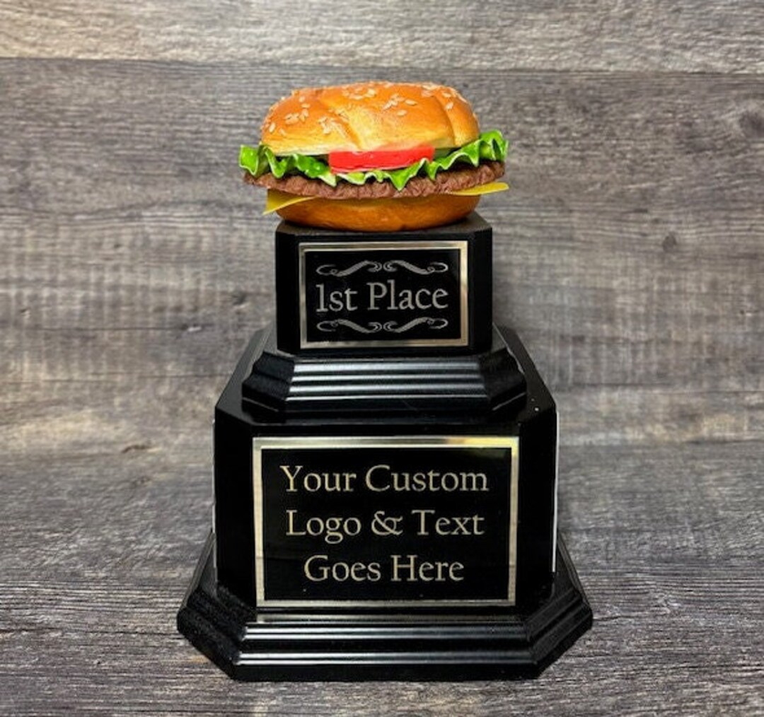 Hamburger Trophy Best Burger Trophy BBQ Trophy Perpetual Cook off ...