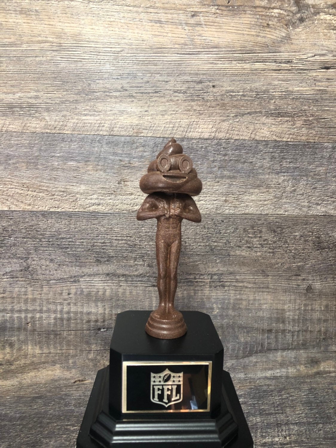 FFL Perpetual Funny Trophy Shit Head or Poop Head Award Full | Etsy