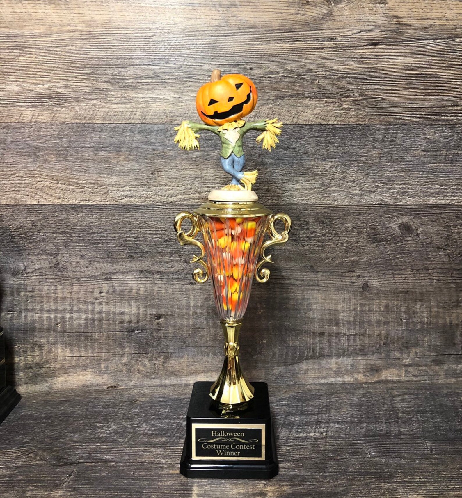 Halloween Trophy Trophies Best Costume Contest Winner Pumpkin | Etsy