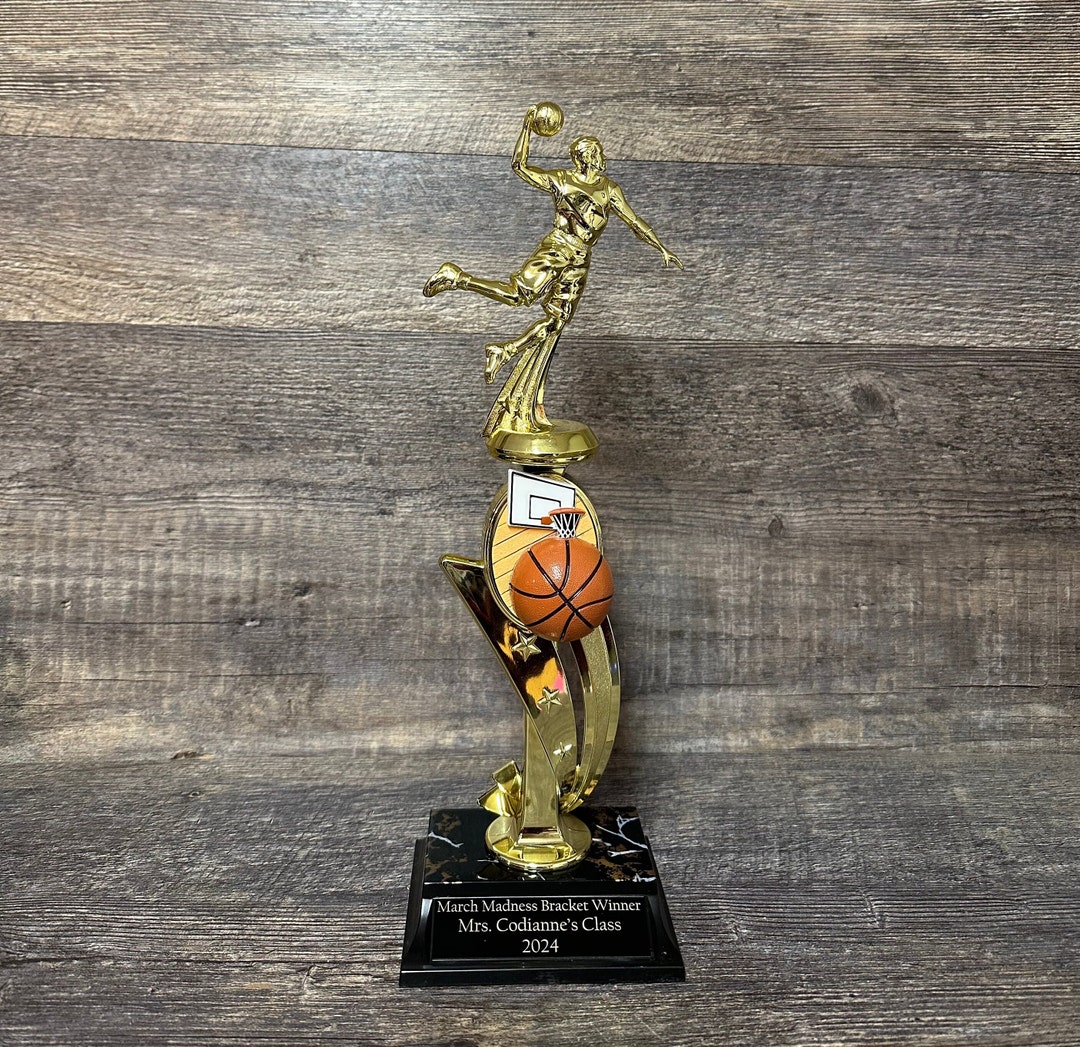 Madness Basketball Trophy Bracket Champion Award FBBL FBL Basketball 13 ...