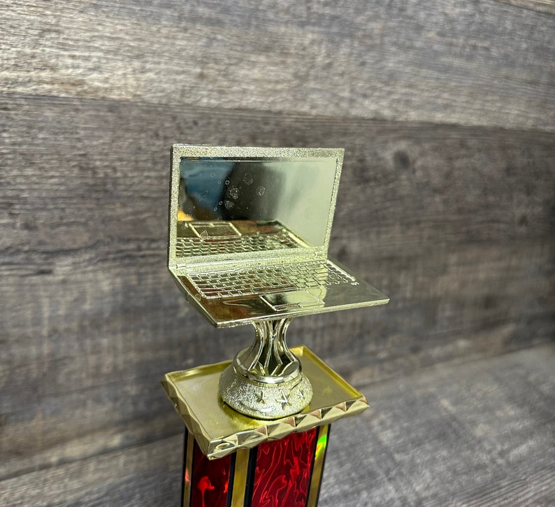 Funny Trophy Laptop Computer Best Gamer or IT Tech Award - Etsy