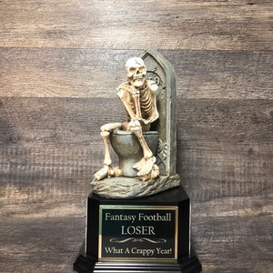 Fantasy Football Loser Trophy FFL Crappy Season Sacko Perpetual Trophy ...