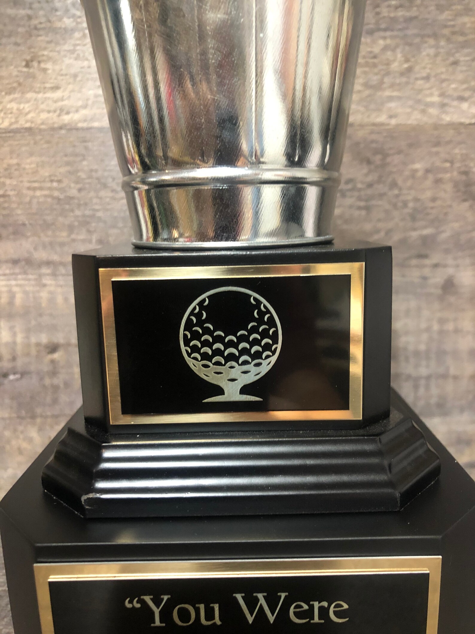 Trash Talker Perpetual Golf Loser Trophy Guys Weekend Worst Score Over ...