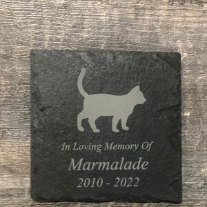 Cat Memorial Stone Pet Kitty Memory Stone Cat Loss Gift Sympathy Gift ...