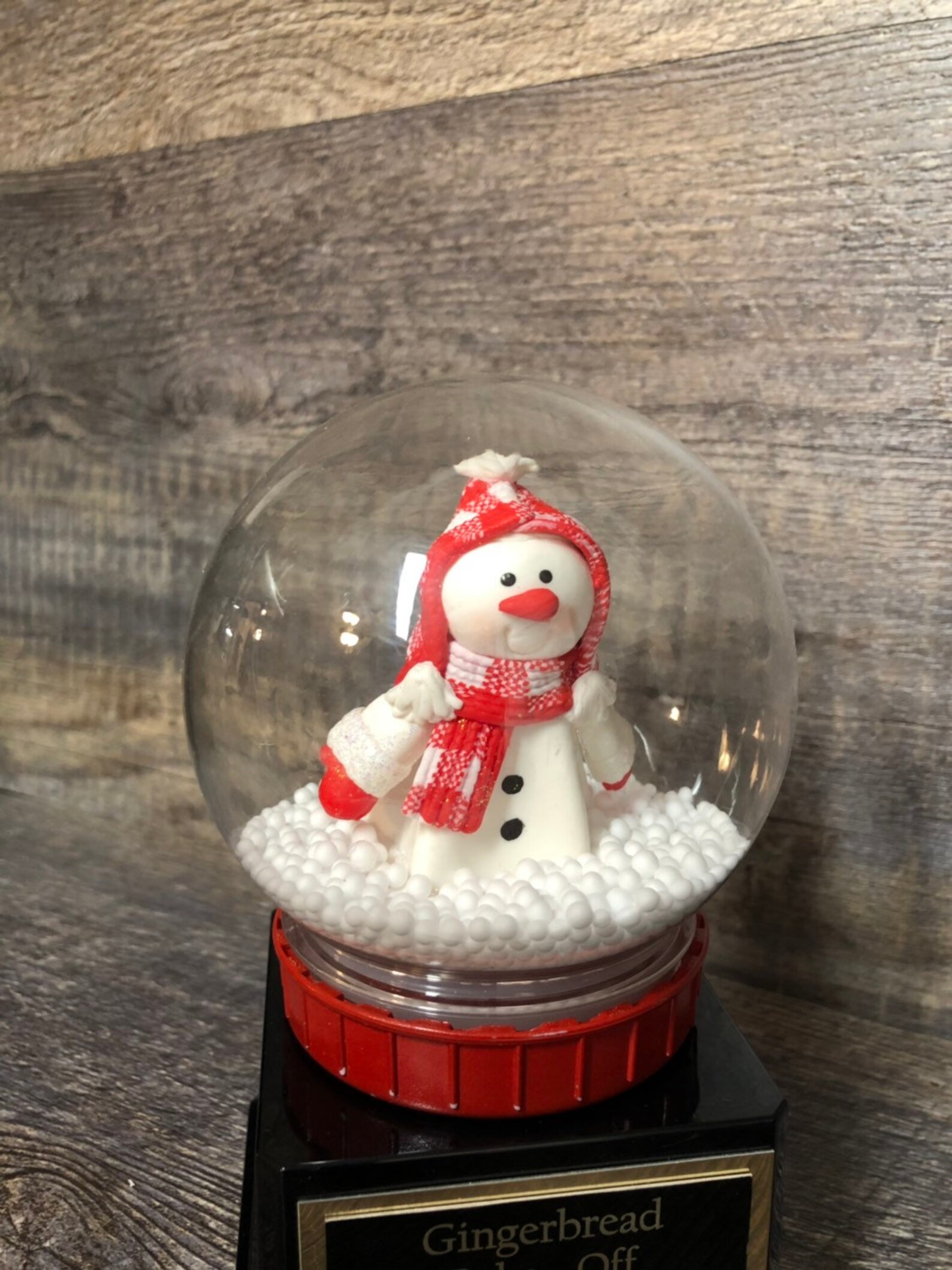 Ugly Sweater Trophy Snowman Snow Globe Trophy Best Snowman Gingerbread ...
