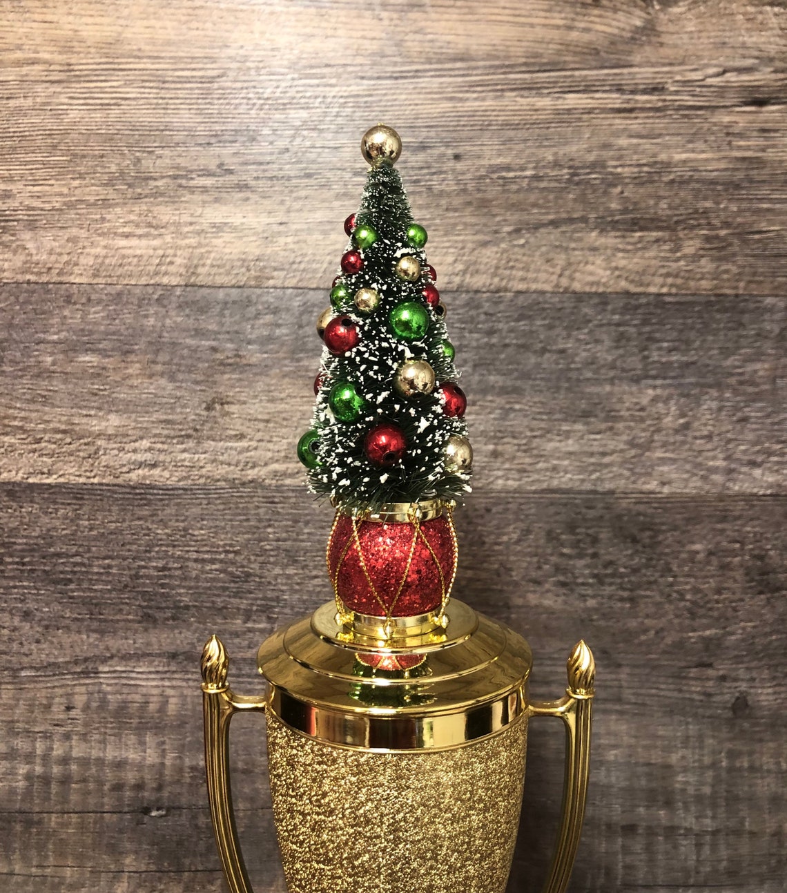 Best Decorated Tree or House Most Holiday Spirit Christmas Trophy Ugly ...