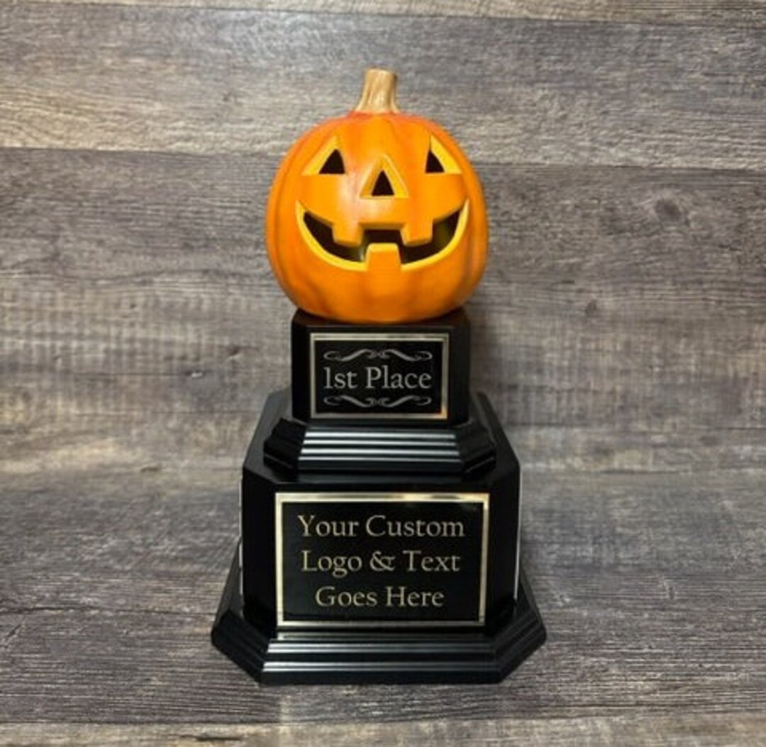 Halloween Perpetual Trophy Pumpkin Carving Contest Jack O Lantern ...