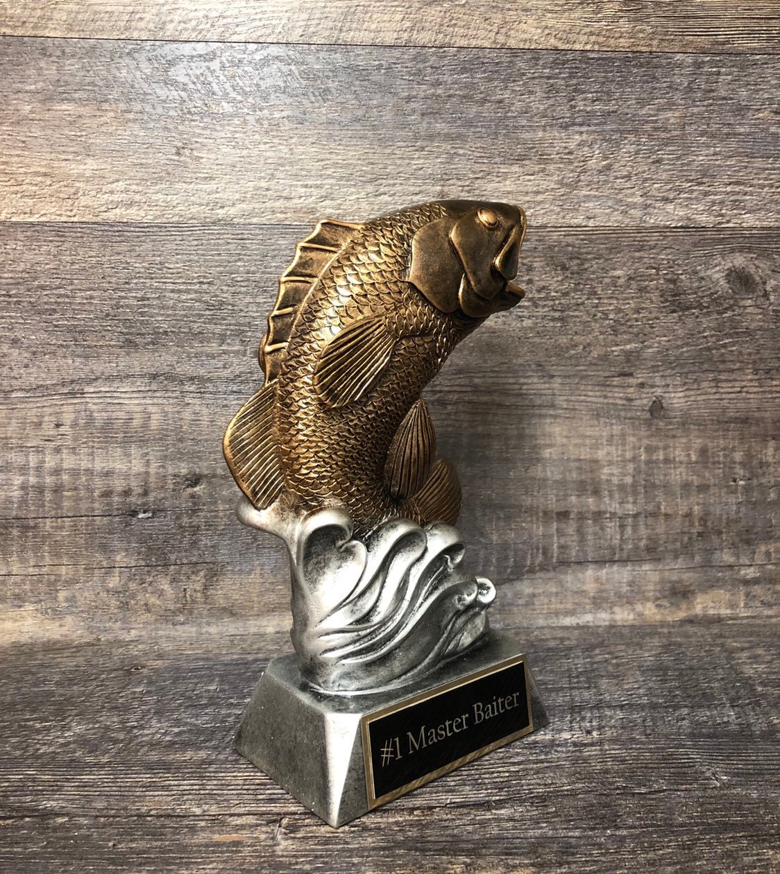 Funny 1 Master Baiter Bass Trophy Fishing Trophy Fishing - Etsy