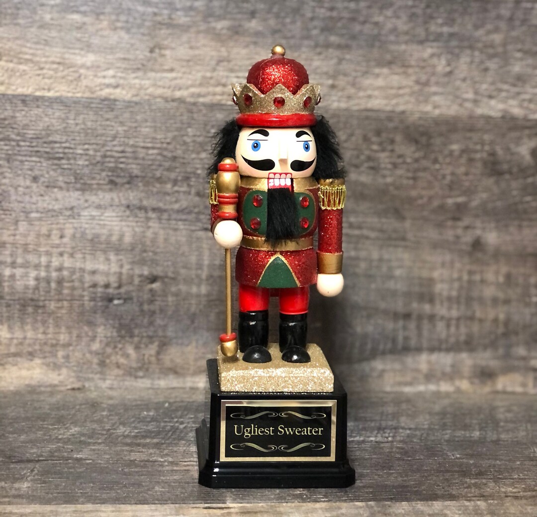 Nutcracker Trophy Ugliest Ugly Sweater Contest Christmas Trophy Party ...