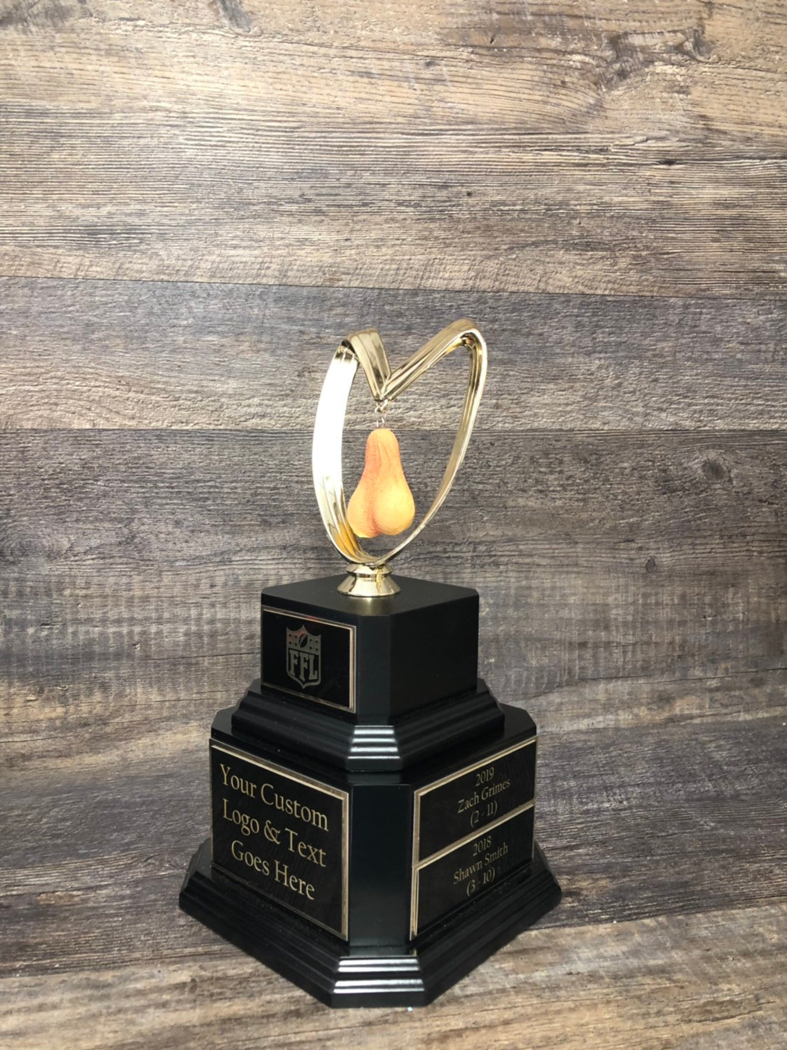 Fantasy Football Loser Trophy Perpetual You Suck Balls Last | Etsy